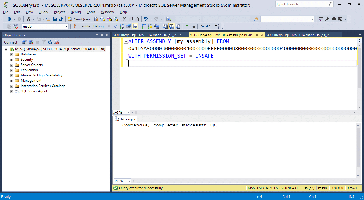 Attacking Sql Server Clr Assemblies